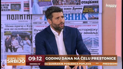 Aleksandar Šapić Gostovanje u emisiji Dobro jutro Srbijo Happy TV