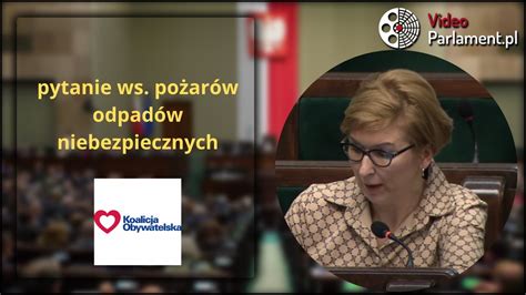 Ko Pytanie Ws Po Ar W Odpad W Niebezpiecznych Youtube