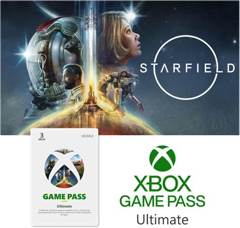 Abonnement Xbox Game Pass Ultimate Mois Starfield Est Inclus Dans
