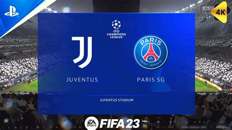 FIFA 23 JUVENTUS Vs PSG UEFA CHAMPIONS LEAGUE PS5 4K 60 FPS