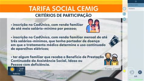 Vídeo Mais de 720 famílias mineiras podem aderir à Tarifa Social da