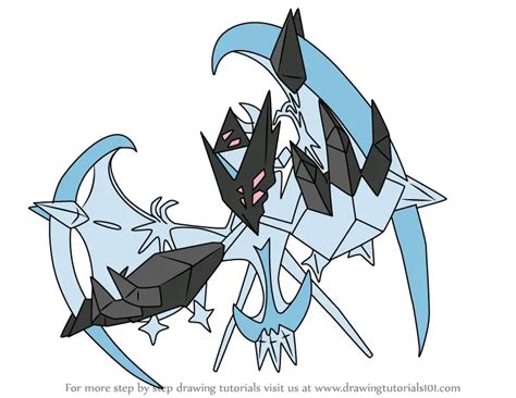 Learn How To Draw Necrozma Dawn Wings From Pokemon Pokemon Step By
