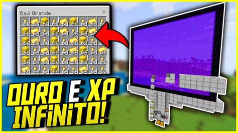 FARM de OURO e XP SIMPLES e FÁCIL no MINECRAFT BEDROCK TUTORIAL YouTube