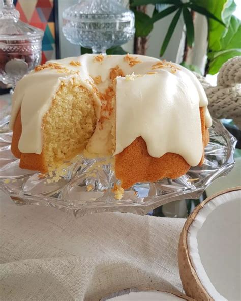 Bolo De Leite De Coco Cobertura Receiteria