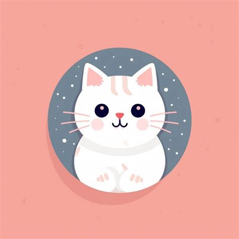 Premium AI Image There Is A White Cat With Pink Eyes And A Pink