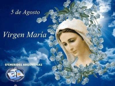 5 de agosto Cumpleaños de la Virgen Maria