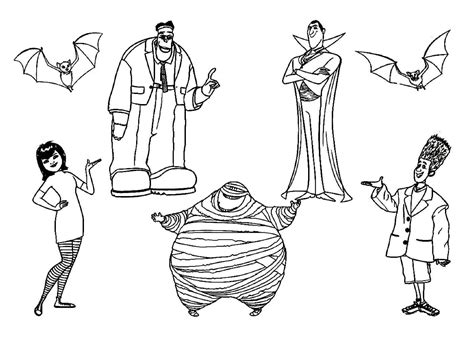 Desenhos do Hotel Transilvânia para colorir Wonder day