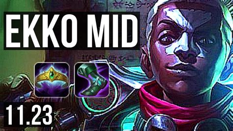 EKKO Vs IRELIA MID 2 1 4 900K Mastery KR Master 11 23 YouTube