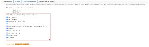 solved r2 with the usual addition but scalar multiplication