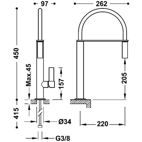 Grifo monomando con caño flexible para cocina Suministros online