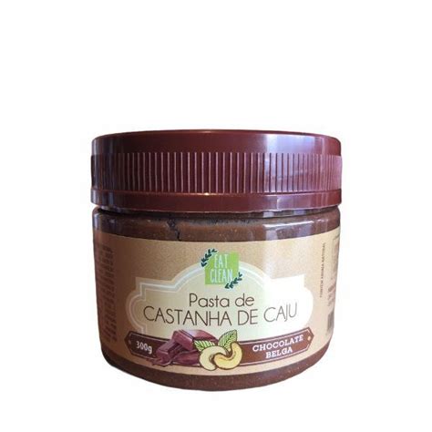 Pasta Castanha De Caju Chocolate Belga Eat Clean 300 G Ugami Mercado
