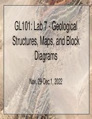 Gl Lab Geological Structures Maps And Block Diagrams Pdf Gl