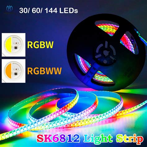 เทปไฟ Led DC5V SK6812 SMD5050 RGBW RGBNW RGBWW 4 In 1 1 เมตร สาหรบตก
