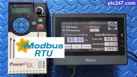 Hmi Kinco Modbus Rtu Powerflex Tutorial Plc