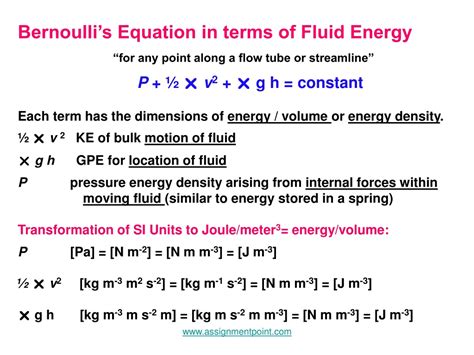 PPT Derivation And Applications Of The Bernoulli Principal PowerPoint