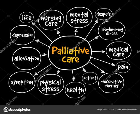 Mapa Mental Cuidados Paliativos Concepto Salud Para Presentaciones