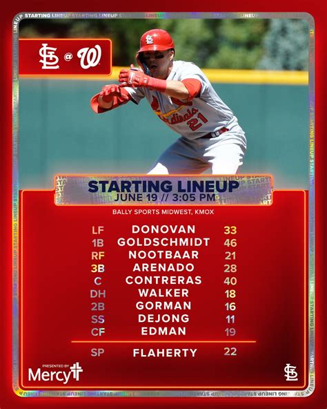 St Louis Cardinals On Twitter Noot S Back For Game One In The