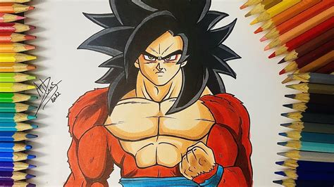 Desenho Goku SSJ 4 O Instinto Superior Como Desenhar Goku