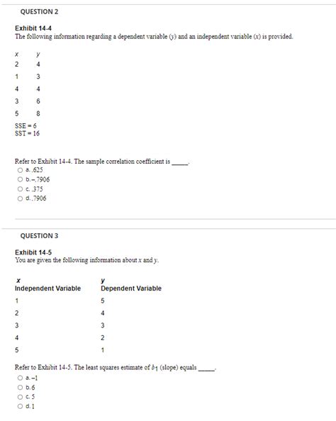 Solved Exhibit 14 4 The Following Information Regarding A Chegg