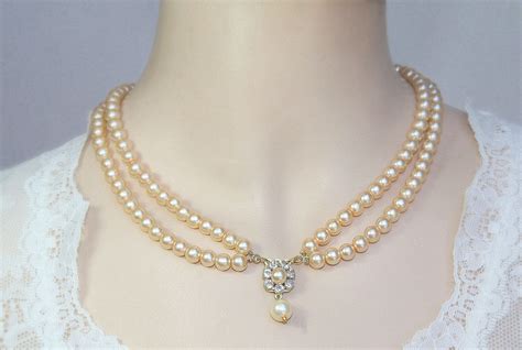 Bridal Pearl Necklace Emma Efrat Davidsohn Designs אפרת דוידסון