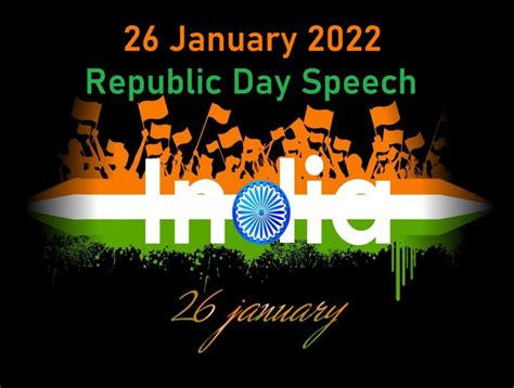 26 January 2022 Republic Day Speech 150 Words In English