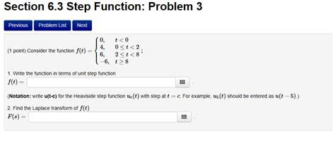 solved consider the function f t {0 t