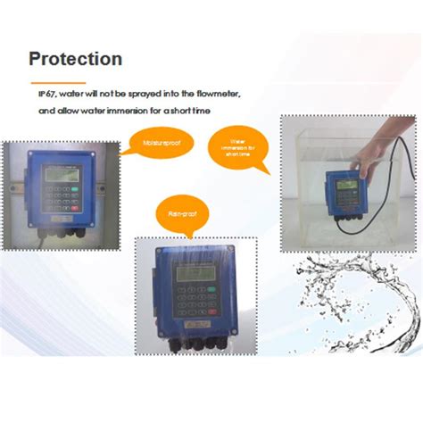 TUF 2000B Wall Mounted Clamp Ultrasonic Flowmeter RS485 Digital Water