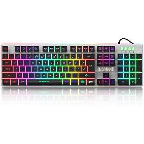 Backlit Led Wired Gaming Keyboard Mechanical Feeling Usb Keyboard With