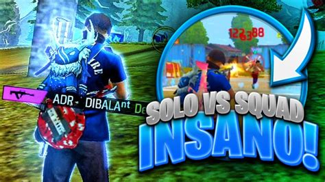 OLHA O QUE EU FIZ NESSA PARTIDA SOLO Vs SQUAD FREE FIRE YouTube