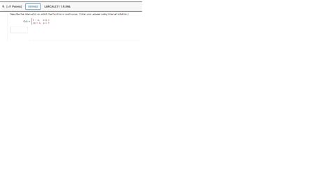 solved describe the interval s on which the function is