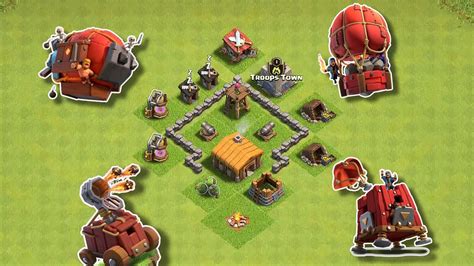 MAX Town Hall 2 Vs MAX Siege Machine Clash Of Clans YouTube