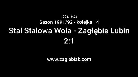 1991 92 kolejka 14 Stal Stalowa Wola vs Zagłębie Lubin YouTube