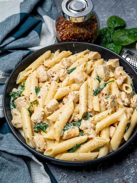 Instant Pot Creamy Chicken Pasta Skinny Spatula
