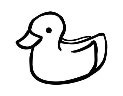 Desenhos de Pato de Borracha Para Crianças para Colorir e Imprimir