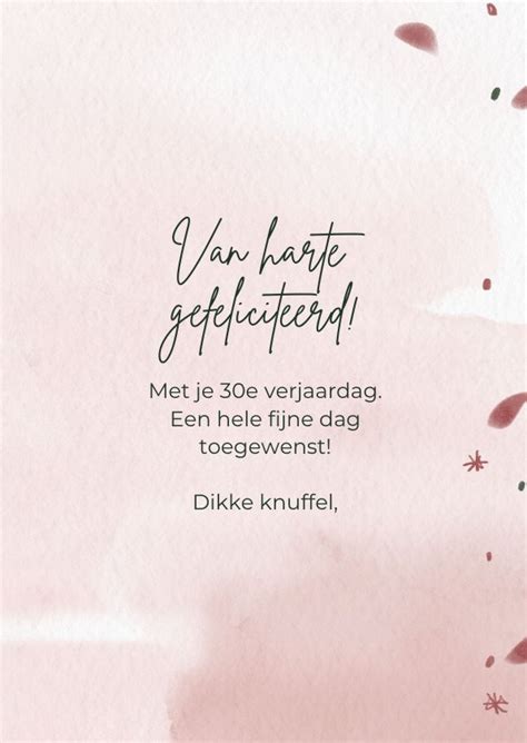 Geïllustreerde verjaardagskaart dirty 30 voor Kaartje2go