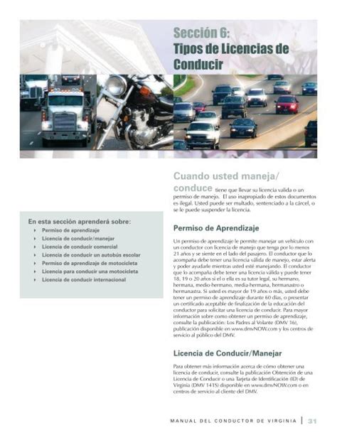 Manual Para Licencia De Aprendizaje Mvd Spanish Dl Manual Para El