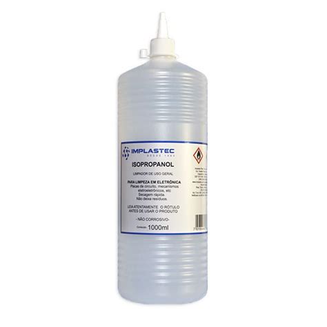 Álcool Isopropílico Isopropanol Garrafa 1 Litro Baú da Eletrônica
