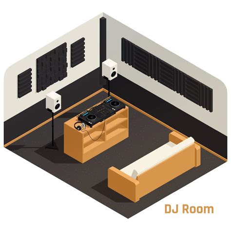 Dj Set Isometric Composition 4216433 Vector Art At Vecteezy