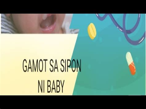 Gamot Sa Sipon Ni Baby First Time Mom Youtube