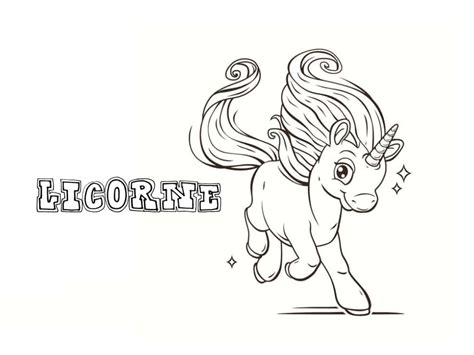 Coloriage Licorne Mod Les Imprimer Gratuitement