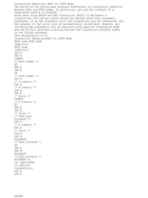 transaction semantics pdf database transaction sql
