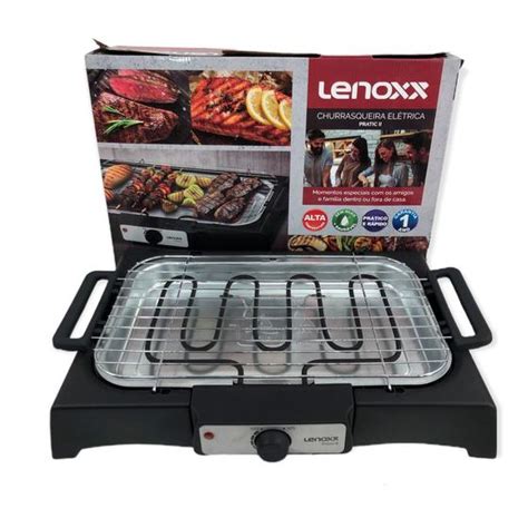 Churrasqueira Elétrica Mesa Pratic II Lenoxx PCH145 Portátil