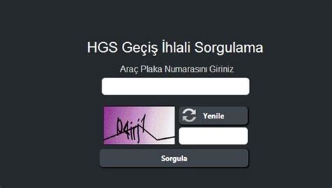 HGS Ceza Sorgulama Ve Kaçak Geçiş Sorgulama İşlemleri Sözcü