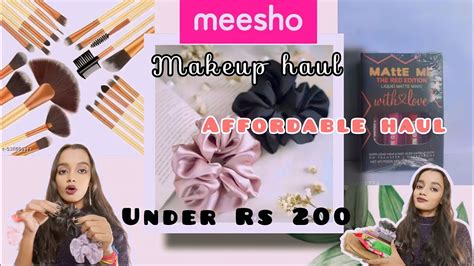 Meesho Makeup Haul Under Rs Affordable Meesho Makeup Haul Non