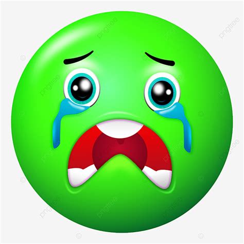Emoji 3d De Cara De Choro PNG Ilustração Vetor Emoji 3d Imagem PNG