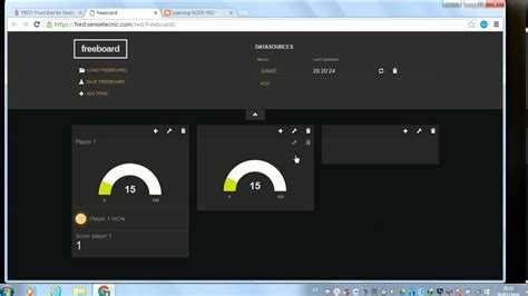game built with node red and freeboard youtube