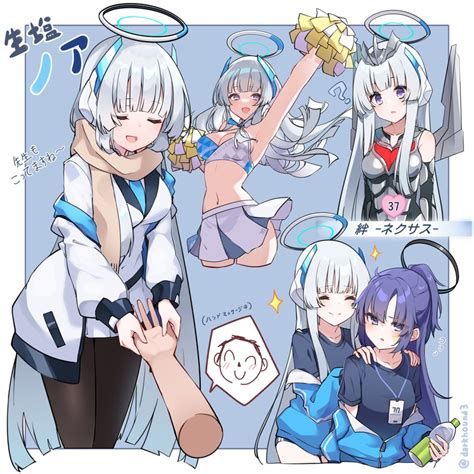 Sensei Yuuka Doodle Sensei Noa Yuuka And 1 More Blue Archive And