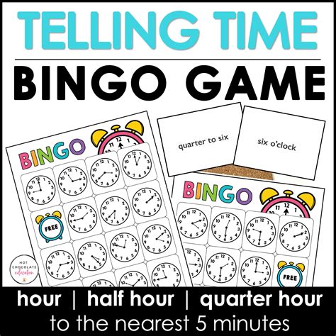 ESL Game Telling Time Bingo To The Nearest 5 Minutes Made By Teachers
