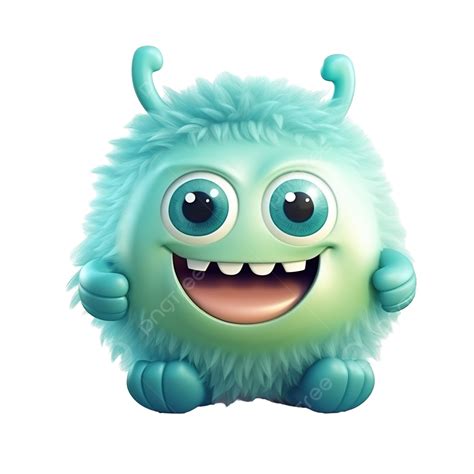 Cute Monster Isolated Ai Generative Monster Isolated Cute PNG