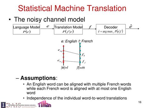 ppt statistical translation language model powerpoint presentation id 1881063
